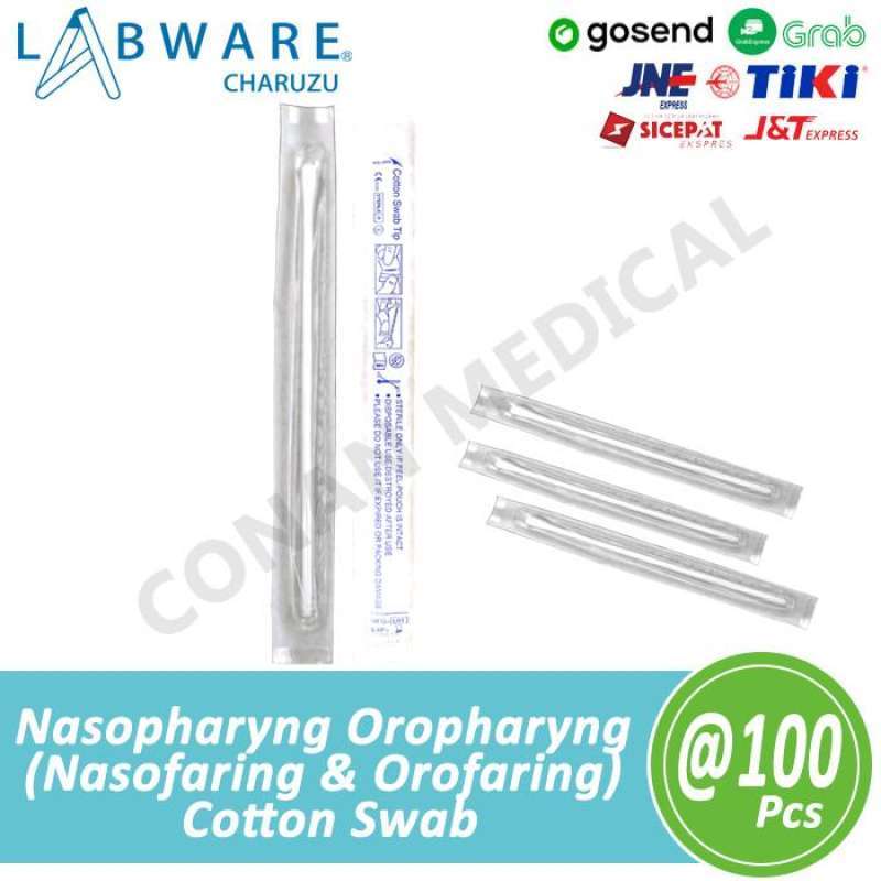 Jual Nasopharyng Oropharyng (Nasofaring & Orofaring) Cotton Swab di ...