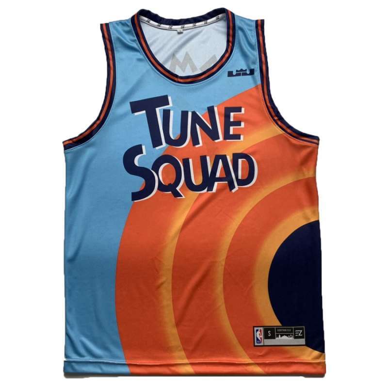 Jual Jersey Lebron James Space Jam Tune Squad Biru Swingman Basket Baju ...