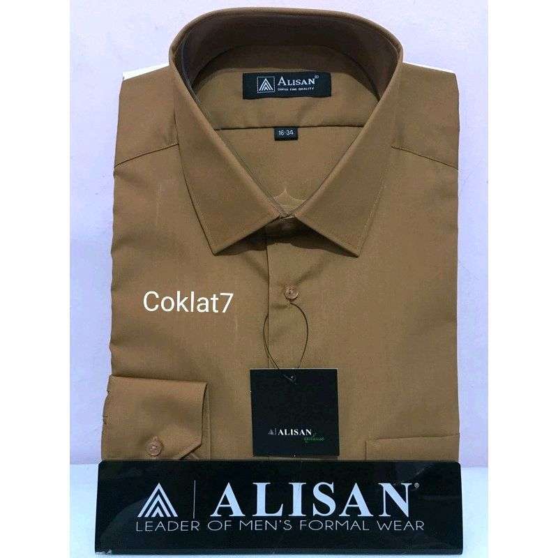 Jual KEMEJA ALISAN ORIGINAL COKLAT7 LENGAN PANJANG di Seller vivoshops ...
