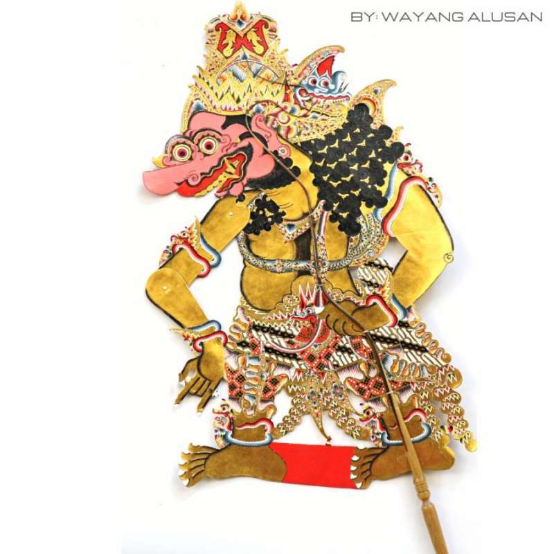 Jual Wayang kulit Kumbokarno Buto Raton Alusan kulit kerbau ukuran ...