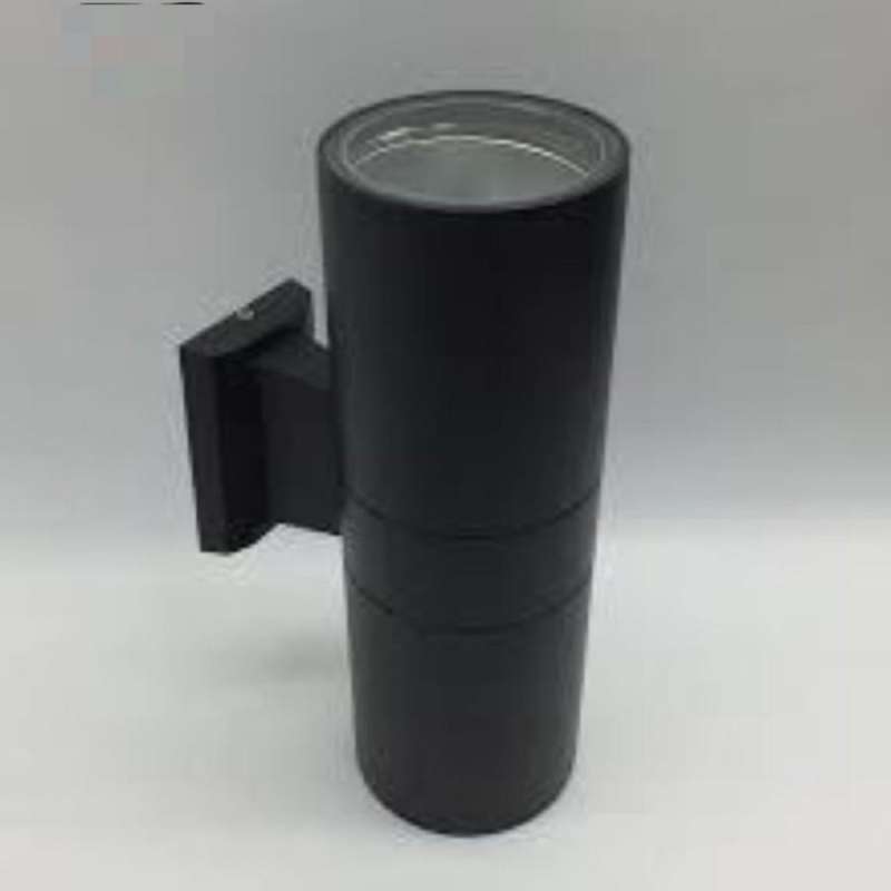 Jual lampu dinding pilar tabung hitam 2arah housing tiang rumah 2 arah ...
