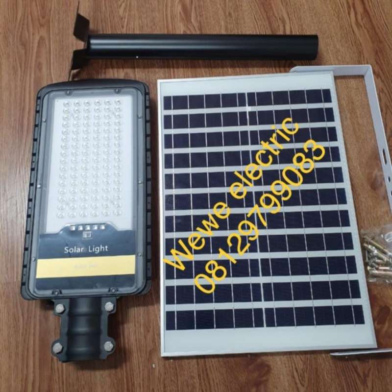 Jual lampu pju panel surya solar sel matahari 120w 120 watt 2in1 cel ...