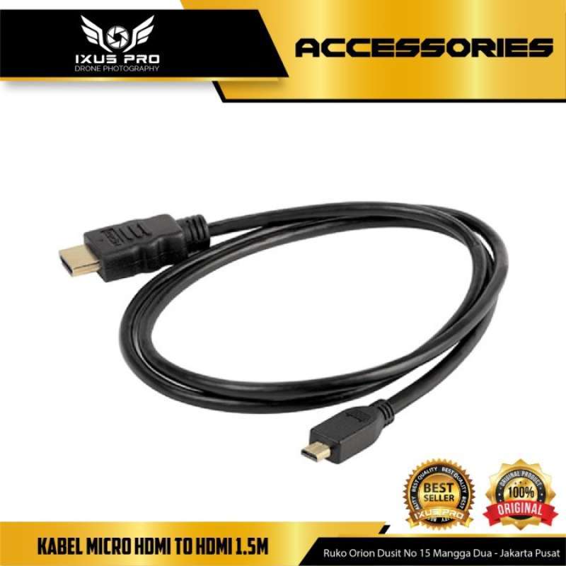 Promo Kabel Micro Hdmi To Hdmi 1.5M / Kabel Micro Hdmi 1.5 Meter Diskon ...
