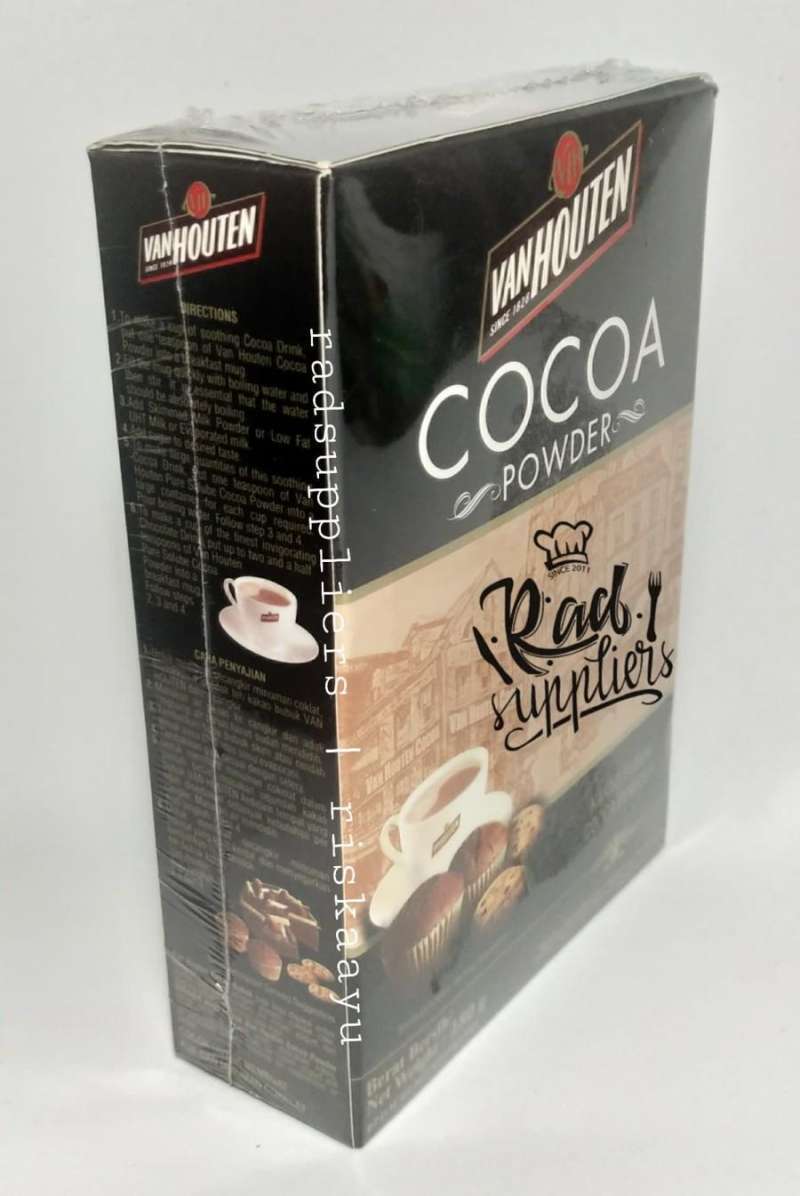 Jual Van Houten Cocoa Powder kemasan Besar 180gram, Chocolate Powder ...