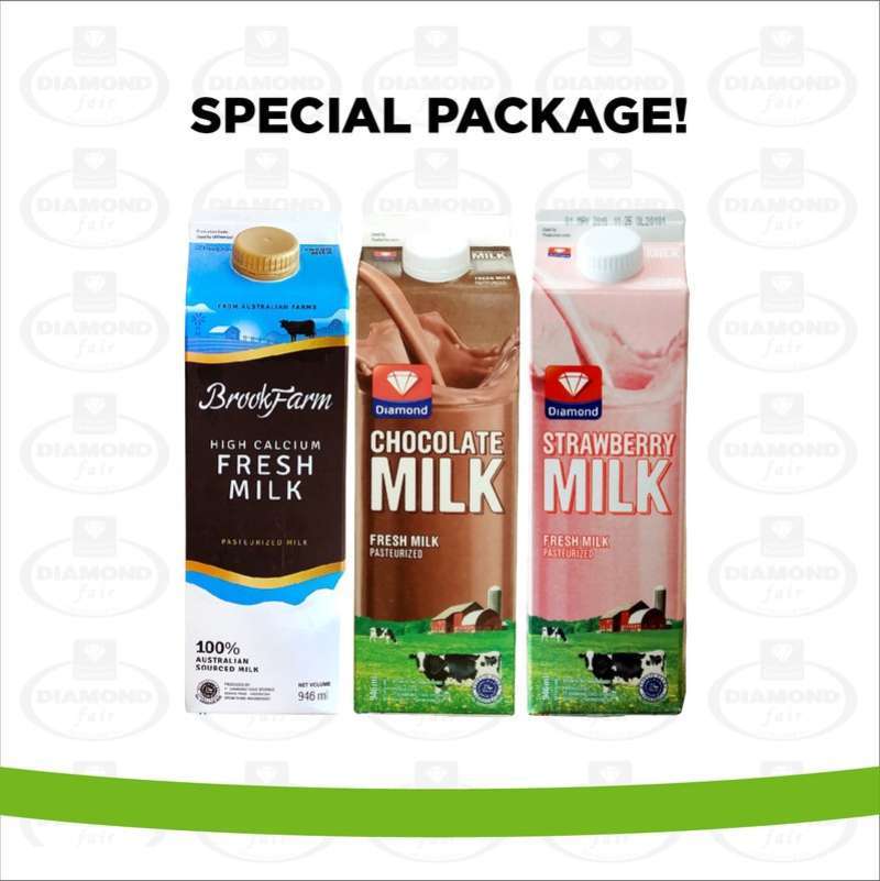 Jual BROOKFARM FRESH MILK PLAIN, DIAMOND MILK FRESH CHOCOLATE ...