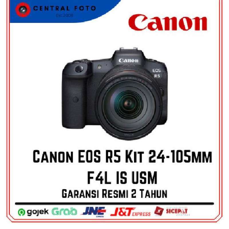 Jual Canon EOS R5 kit 24-105mm f/4L Canon R5 Kit 24-105mm f4L GARANSI ...