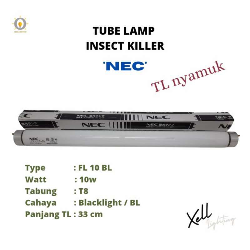 Jual Lampu Nyamuk 10 Watt Bl Tl Uv Insect Killer T8 Nec di Seller ...