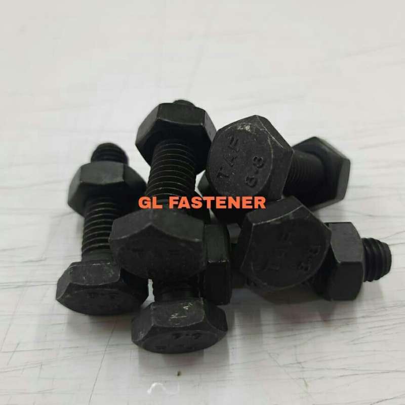 Jual Baut Mur Baja 8.8 M20 x 45 / HTB / Grade 8.8 Kunci 30 P2.5 di ...