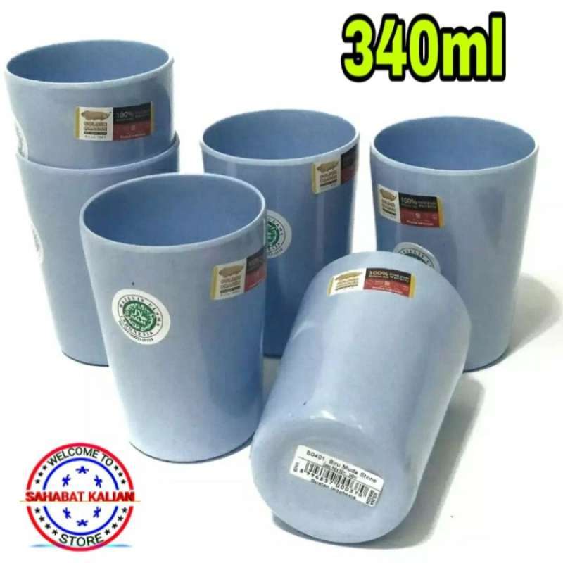 Jual Gelas Melamin Rata Golden Dragon B0401 340Ml Biru Muda Per 6 Pcs di Seller Holystore99 ...