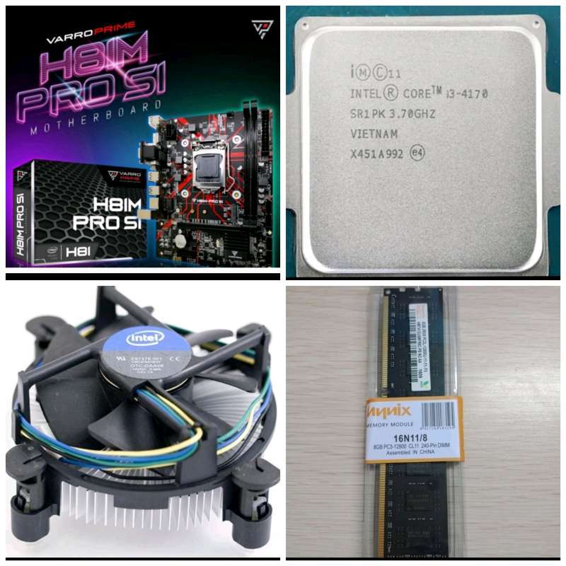 Jual Paket PC Rakitan Intel Core i3 LGA 1150 Motherboard Varro H81 Pro ...