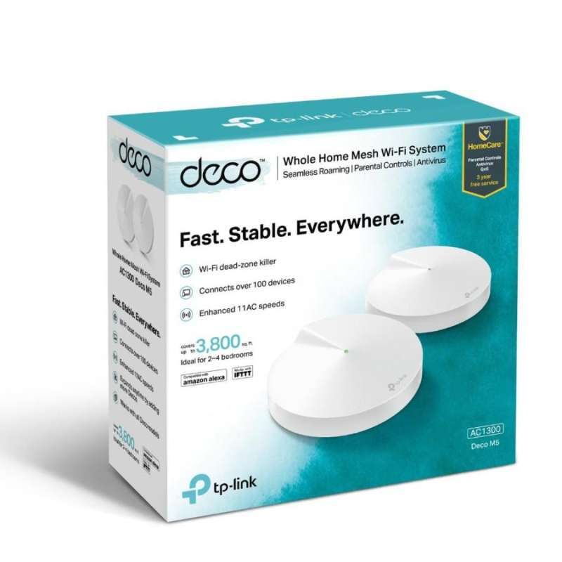 Jual TP-Link DECO M5 AC1300 Whole Home Mesh Wi-Fi System Router 2 Pack ...