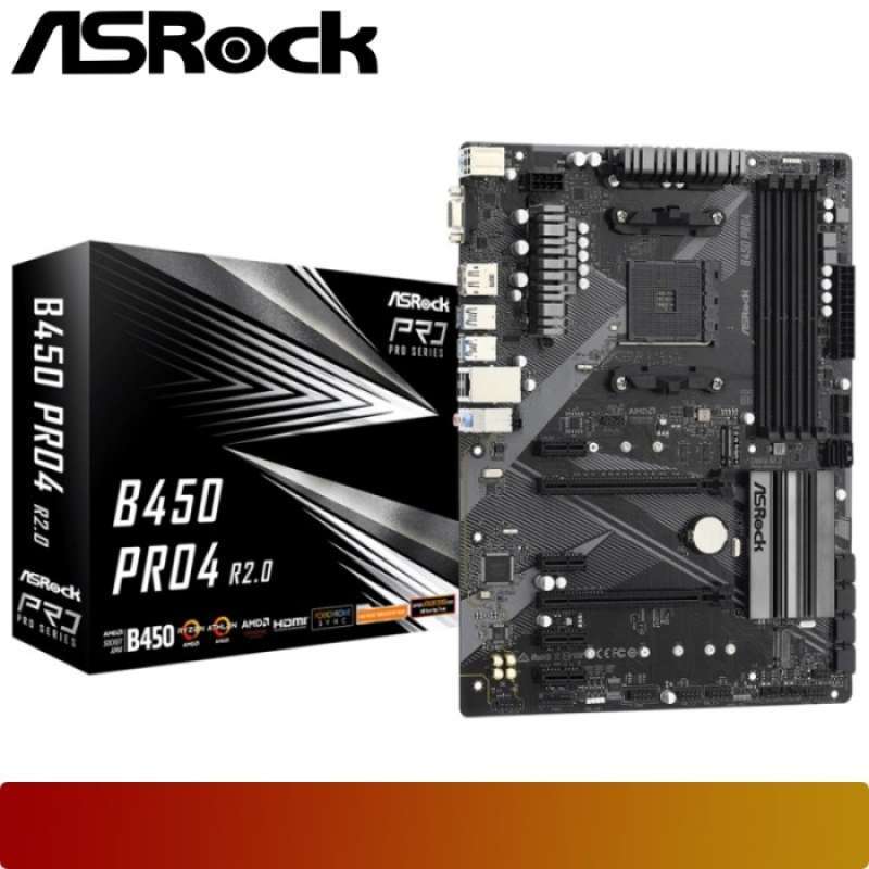 Jual Mainboard Asrock B450 Pro4 R2 - Atx Am4 - Asrock B450 Pro4 Amd Am4 ...