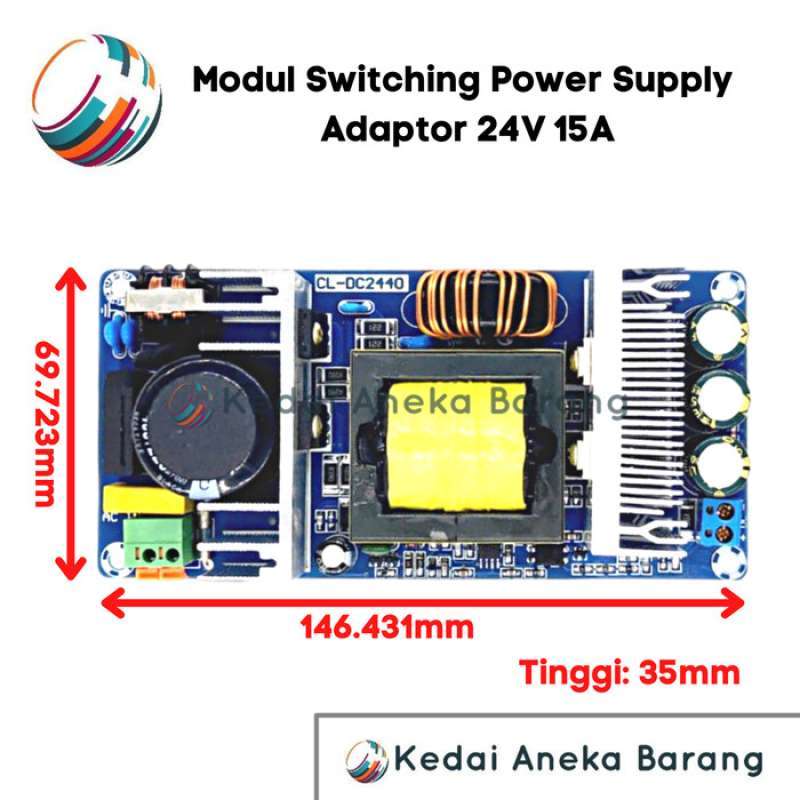 Jual Module Modul Switching Power Supply 24V 15A AC-DC AC - DC Adaptor ...