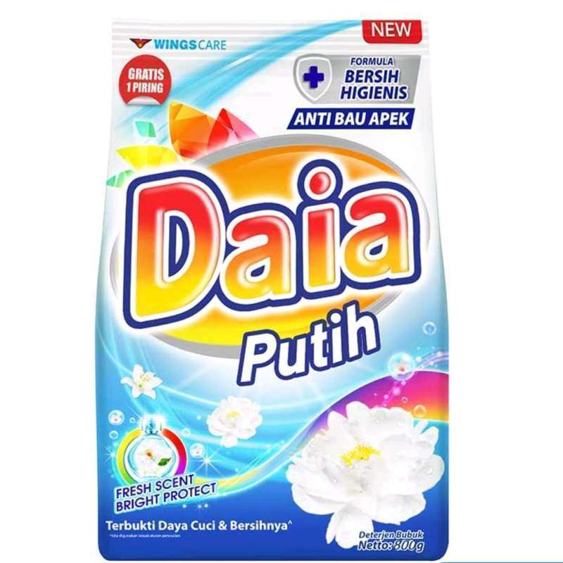 Jual DAIA Putih Detergent 800 gr (gratis piring sudah tidak berlaku) di ...