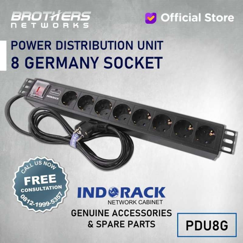 Jual PDU 8 OUTLET PDU8G - POWER DISTRIBUTION UNIT RACK SERVER INDORACK - GUDANG SURABAYA di ...