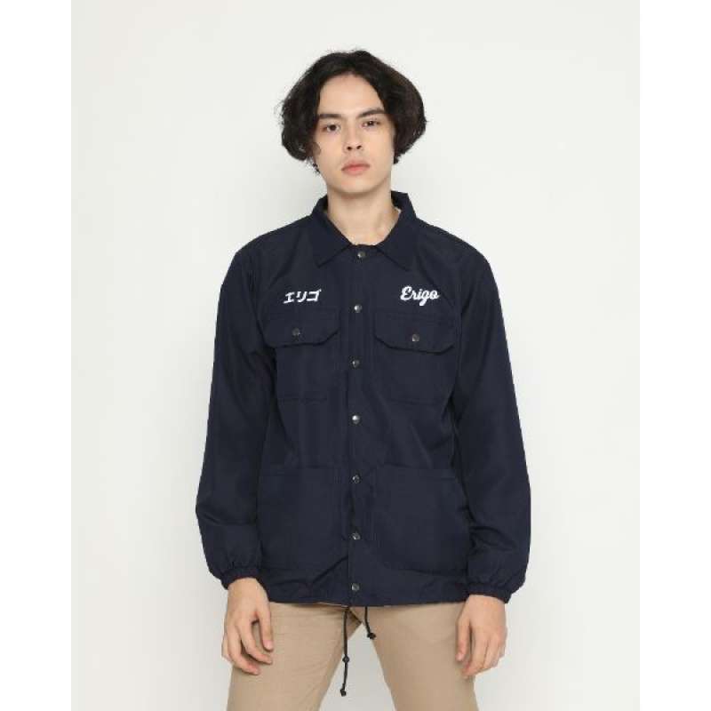 Promo Erigo Coach Jacket Fujinkai Navy - S Diskon 74% di Seller Erigo ...