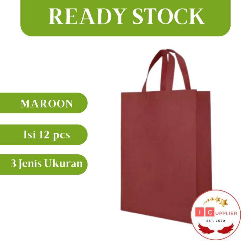 Jual TAS SPONBOND SABLON 25x35CM/ TAS ULANG TAHUN SABLON/ TAS SPUNBOND ...