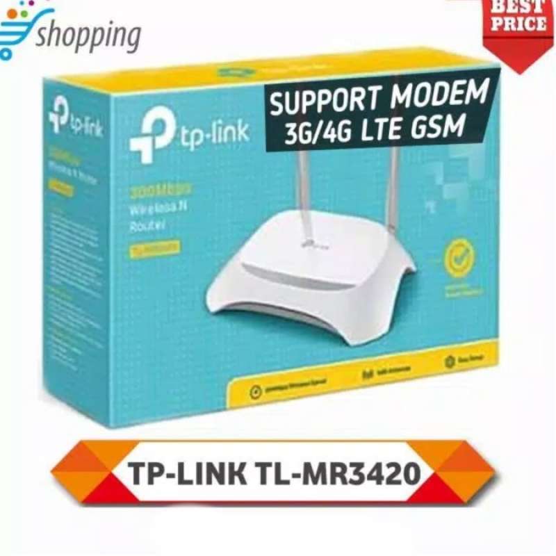 Jual TP-LINK TL-MR3420 Router Modem Wifi 3G/4G 300Mbps Wireless N300 di ...