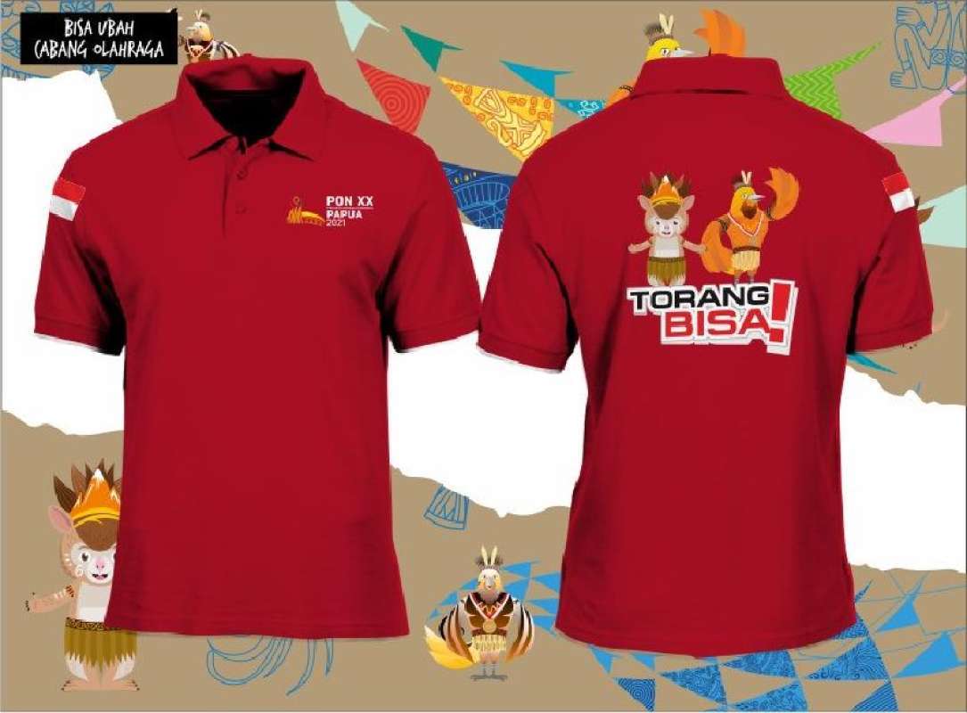 Jual Kaos PON XX, Papua 2021, Torang Bisa, 2 Varian Gambar di Seller ...