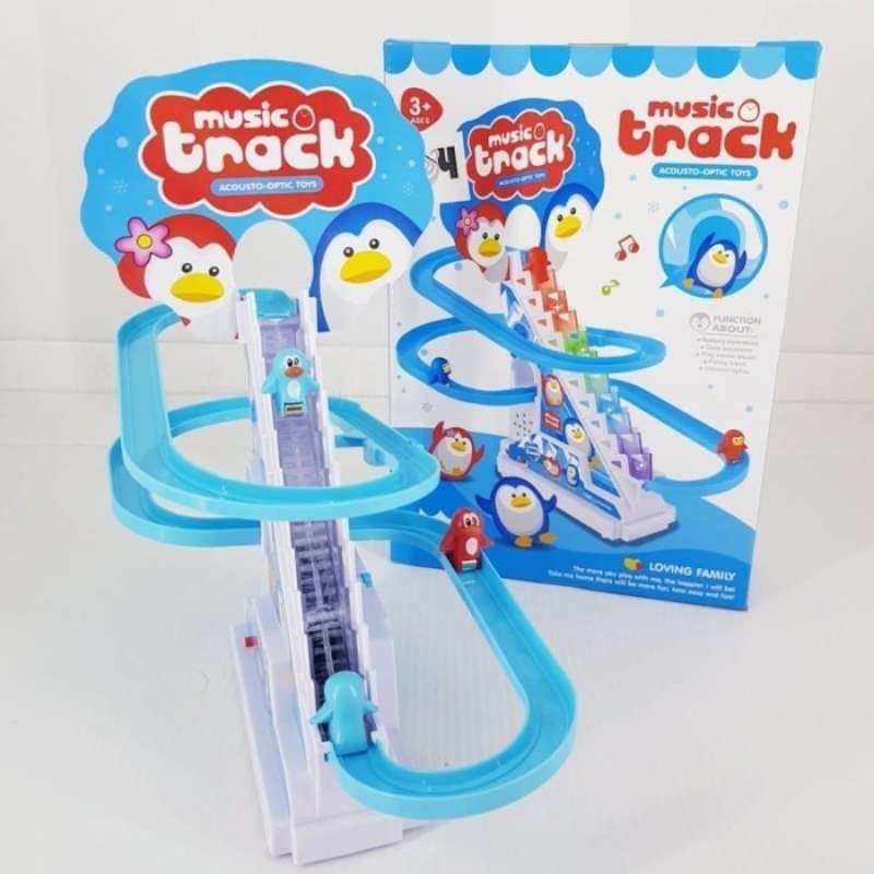 Promo Mainan Anak Pinguin Track Balap Naik Tangga Dengan Musik - Mainan ...