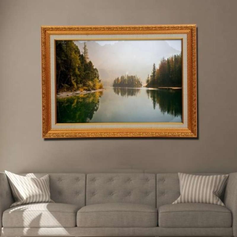 Promo Frame Foto Ukir Linen Ukuran 40X60 Warna Gold + Cetak Kertas Foto ...