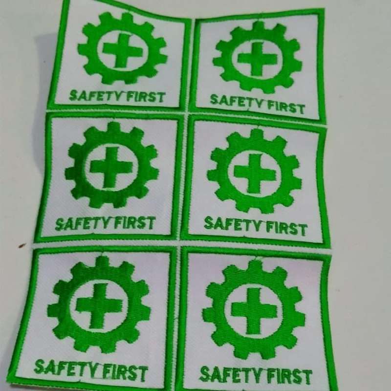 Jual Bordir Logo Keselamatan Dan Kesehatan Kerja Dan Safety First Di ...