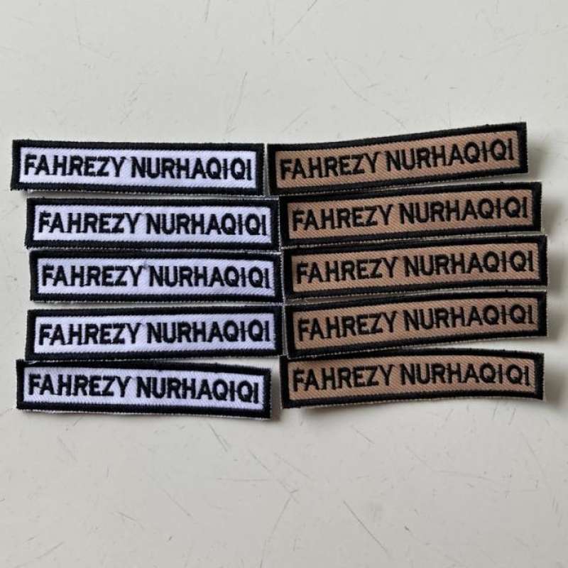 Jual Bordir Nama & Nama Sekolah di Seller TULUS EMBROIDERY - Teluk ...