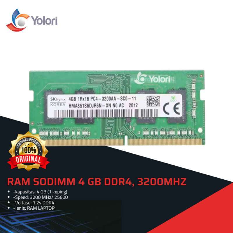 Jual Sk Hynix Ram Sodimm 4gb Ddr4 3200mhz Di Seller Meena Store