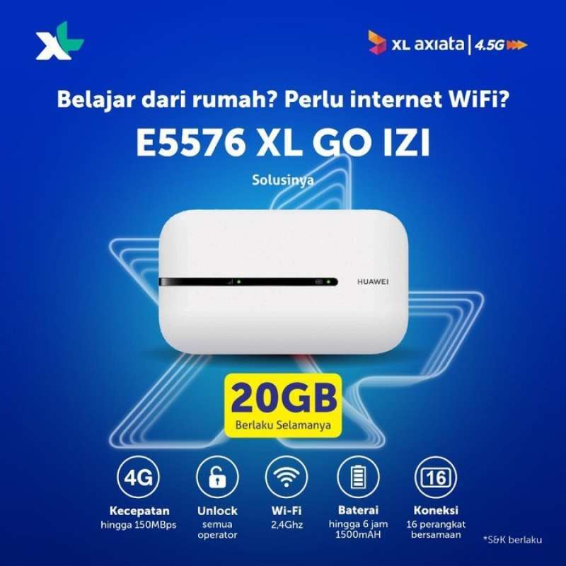 Jual Huawei E5576 Mifi Wireless Router XL Go Modem Wifi 4G Unlock All ...