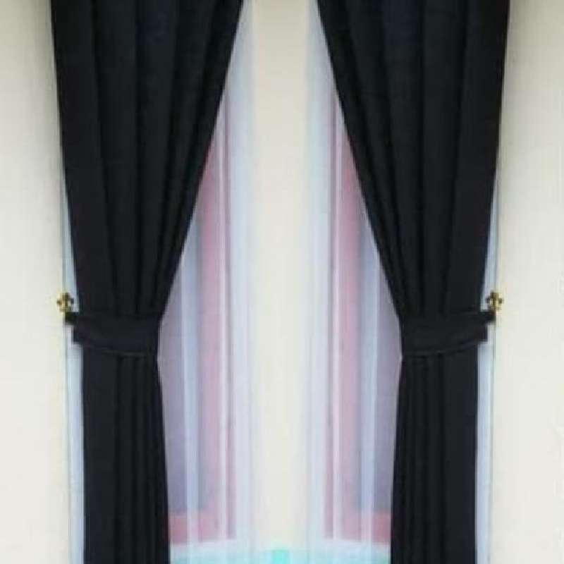 Jual Gorden Blackout Polos Hitam/Tirai Pintu Dan Jendela di Seller ... Jual Gorden Blackout Polos Hitam/Tirai Pintu Dan Jendela di Seller ...