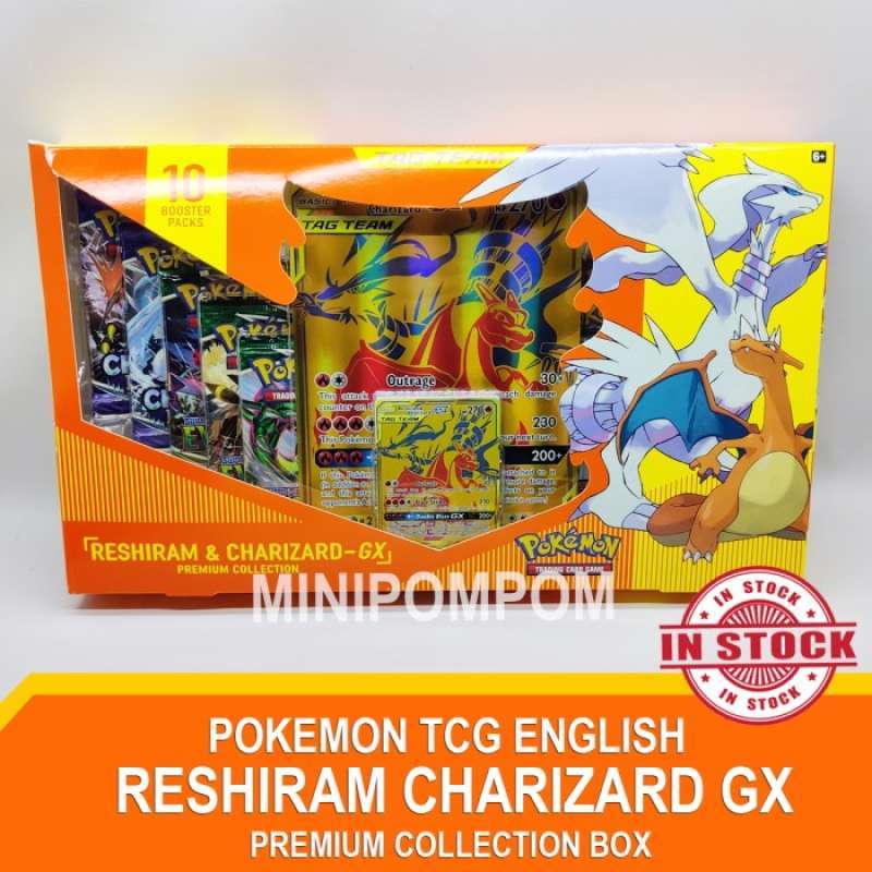 Jual Reshiram Charizard Gold Gx Premium Collection Box Pokemon Tcg ...