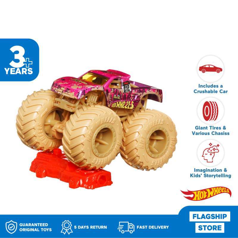 Jual Hot Wheels Monster Trucks Podium Crasher 2022 - Mainan Mobil Balap ...