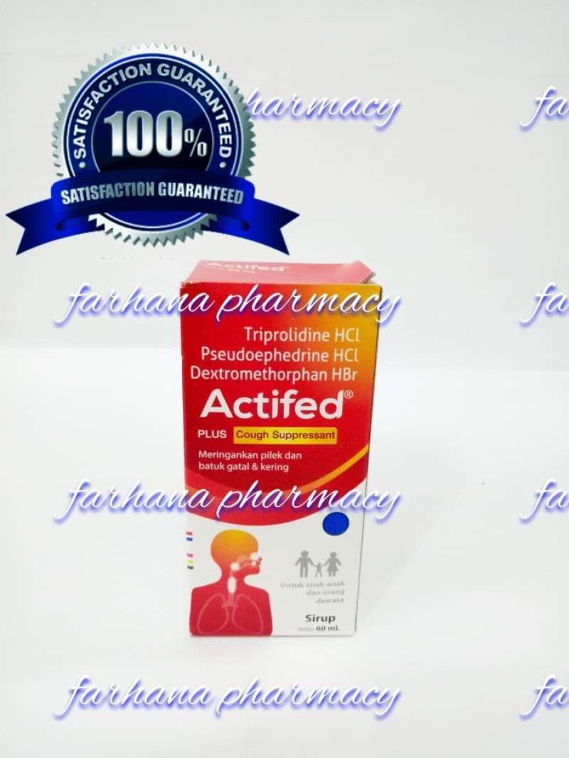Promo Actifed Merah / Untuk Batuk Kering Dan Pilek / Obat Batuk Sirup ...
