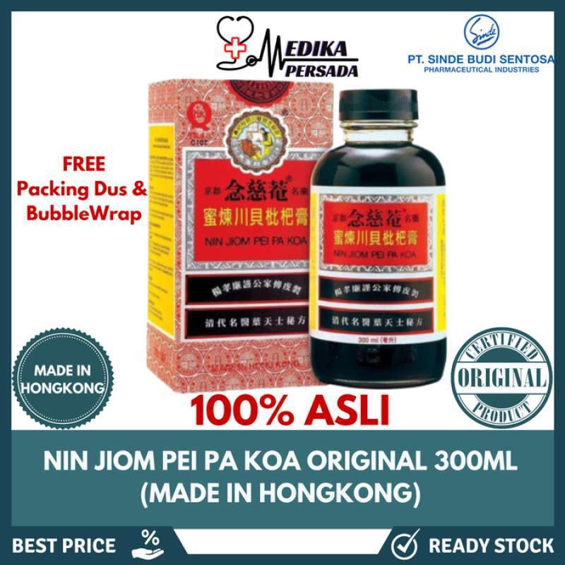 Promo Obat Batuk Ibu Anak 300Ml - Nin Jiom Pei Pa Koa Made In Hongkong ...