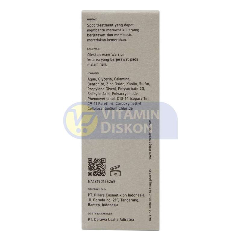 Jual SKIN GAME ACNE WARRIOR 30 GR di Seller VitaminDiskon - Pluit, Kota ...