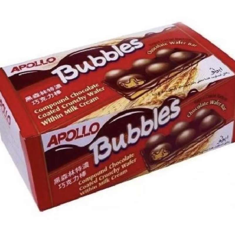 Jual Apollo Wafer Cokelat/pandan/strawberry/checker/bubble/roka Peanut ...