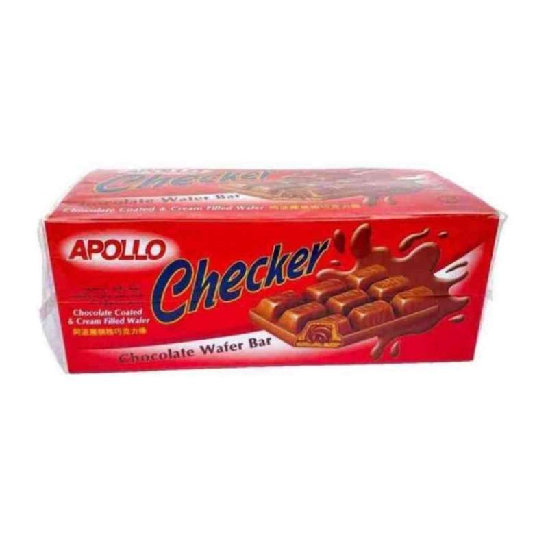 Jual Apollo Wafer Cokelat/pandan/strawberry/checker/bubble/roka Peanut ...