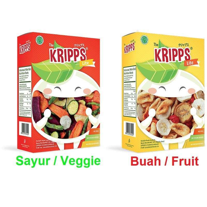 Promo THE KRIPPS Lite 60g - Keripik Sayur Buah - Snack Sehat Veggie ...