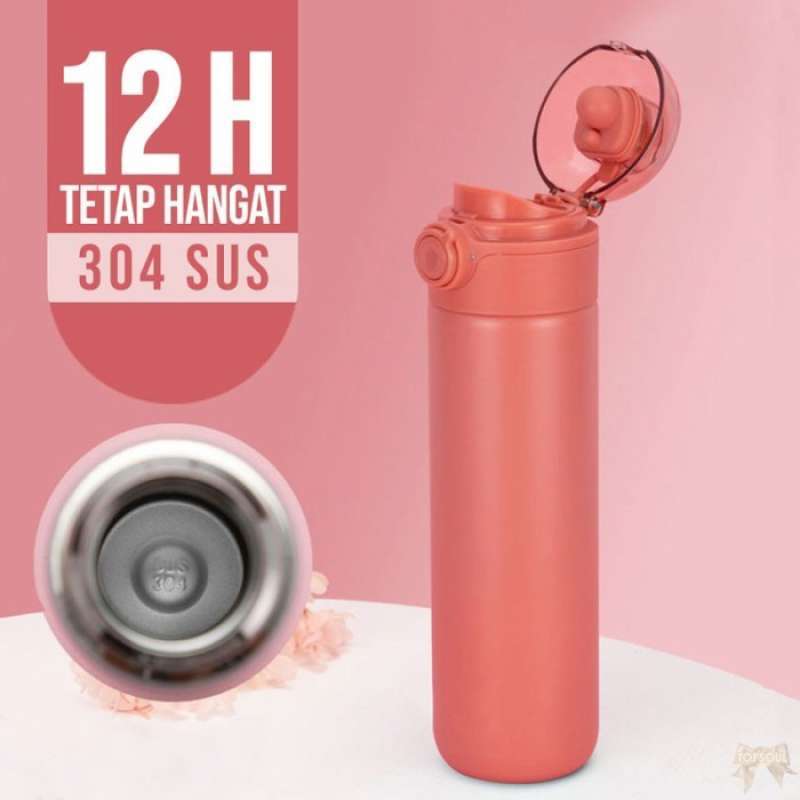 Jual Merah - Termos Vanessa 420Ml Tumbler Vacuum Flask Botol Stainless 304 di Seller Dapoer Mita ...