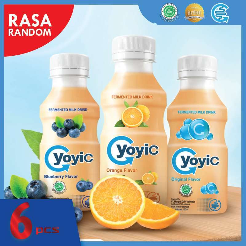 Jual Susu Yogurt Yoyic Fermentasi Milk130 ml isi 6 Pcs di Seller ...