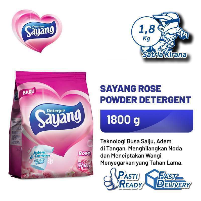 Jual Sayang Rose Powder Detergent [1800 gr] Deterjen Bubuk di Seller ...