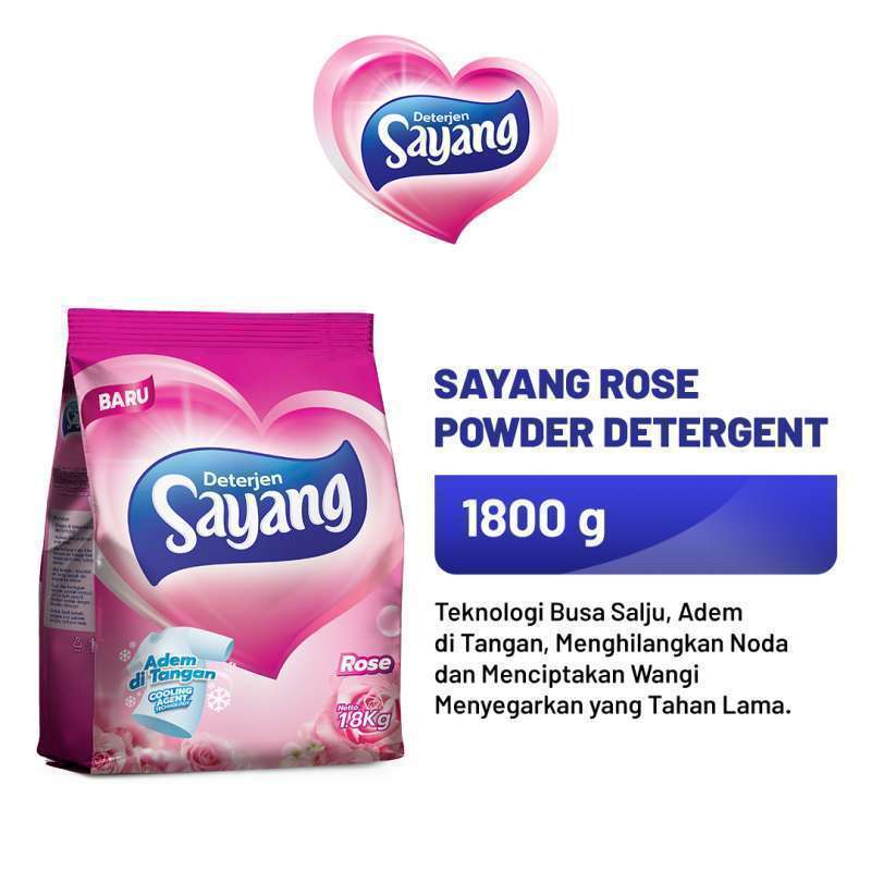 Jual Sayang Rose Powder Detergent [1800 Gr] Deterjen Bubuk Di Seller ...