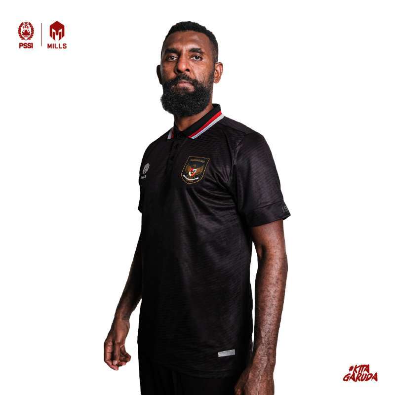 Jual Mills Timnas Indonesia Jersey Third Player Issue 1125ina Black ...