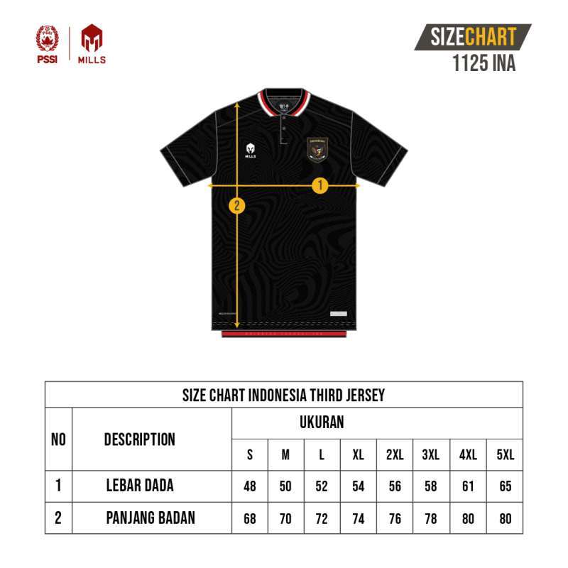 Jual Mills Timnas Indonesia Jersey Third Player Issue 1125ina Black ...