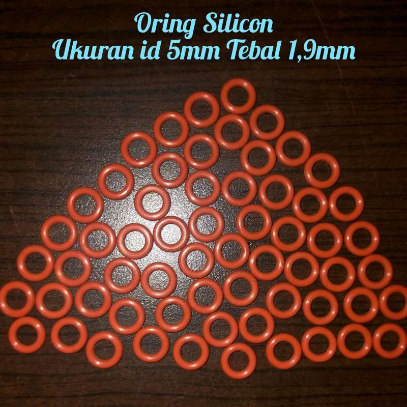 Jual Seal Oring Silicon ukuran id 5mm tebal 1,9mm di Seller Noviz Shop ...