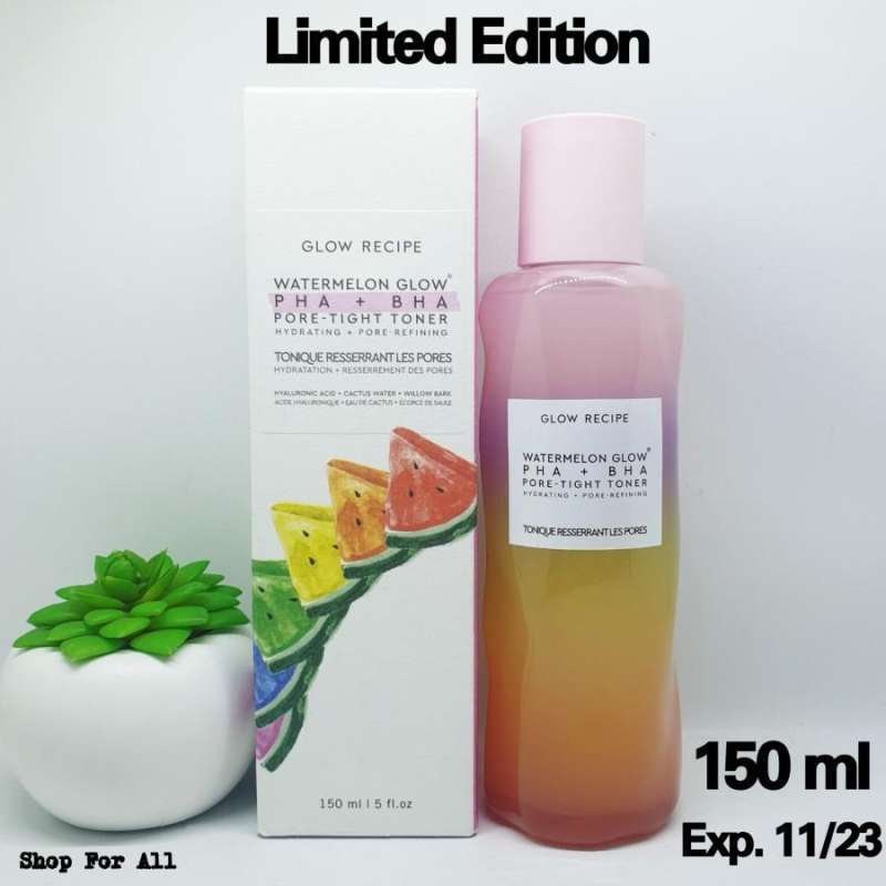 Jual GLOW RECIPE Watermelon Glow PHA + BHA Pore Tight Toner 150ml / 150 ml di Seller Shop For ...