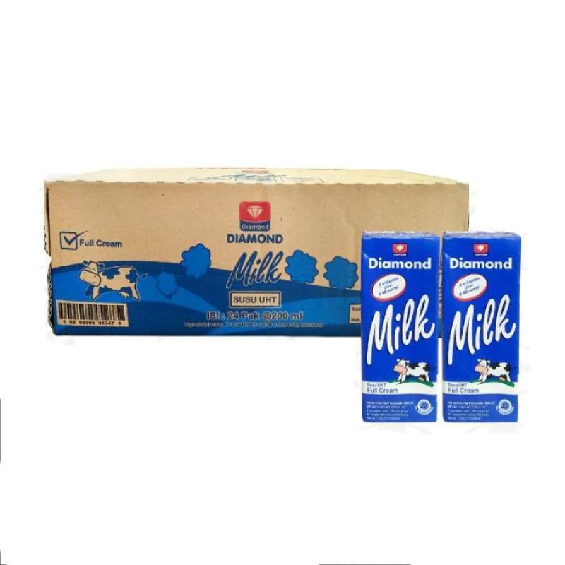 Jual Diamond Milk UHT / Susu UHT 200 ml x 24 Pcs ( 1 Karton ) - Chocolate - Full Cream di Seller ...