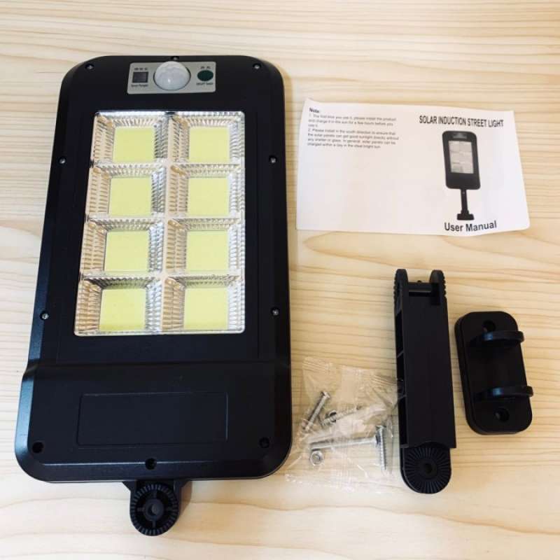 Jual Lampu Solar Sorot 160 Led 8 Cob Tenaga Surya Sensor Pir Waterproof di Seller EDOGAWA STORE ...