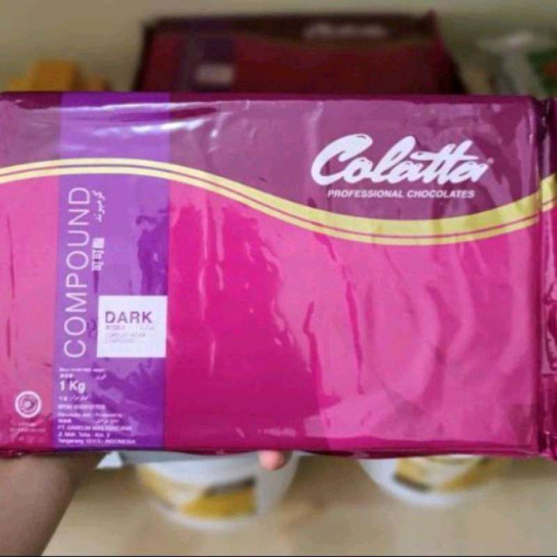 Jual Colatta Dark Chocolate Compound 1kg Collata Cokelat Compound Hitam ...