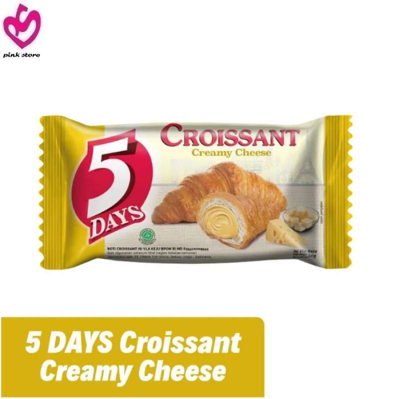 Jual 5 Days Roti Croissant Kemasan 60 Gr - Creamy Cheese Di Seller Pink ...